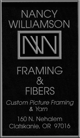 Nancy Williamson Framing & Fibers, Clatskanie, Oregon